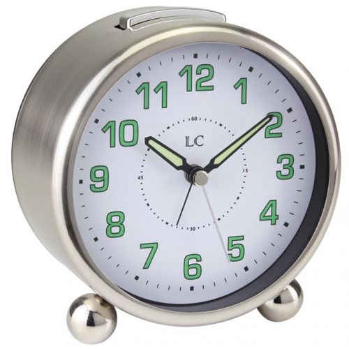 Round Bell Alarm Clock with Luminous Hands and Steel Case Creative Watch Co