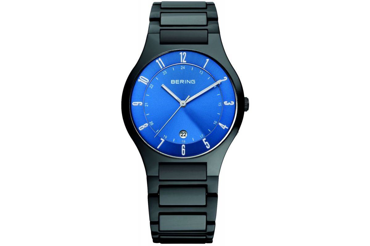 Men's Bering Titanium Grey and blue 11739-727 Watch | Unavailable to ...