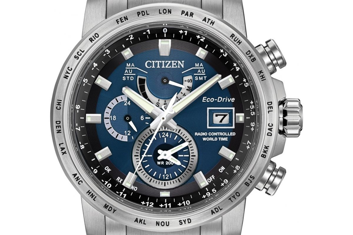 Men's Citizen World Time A-T radio controlled AT9070-51L Watch ...