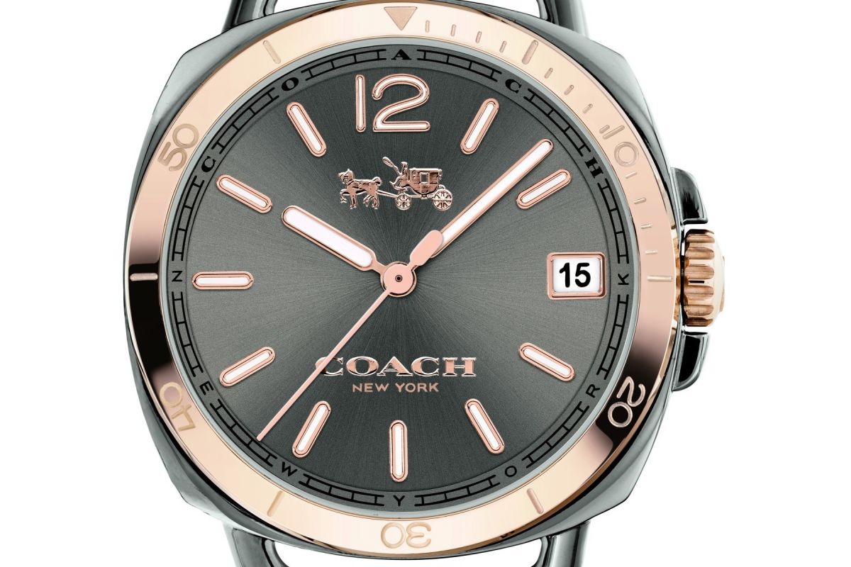 Women's Coach Tatum Gun Metal and Rose on Bracelet 14502597 Watch ...