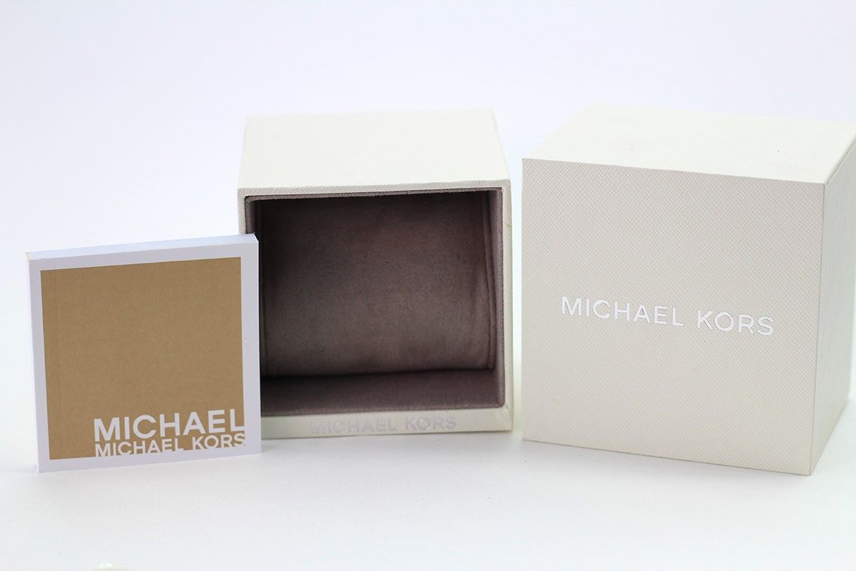 Women's Michael Kors Portia gold link bracelet with crystal sub-dial ...