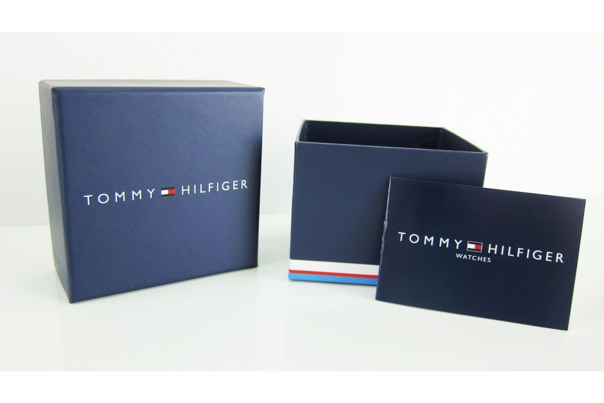 Men's Tommy Hilfiger Brooklyn two tone mesh strap blue dial 1791505 ...