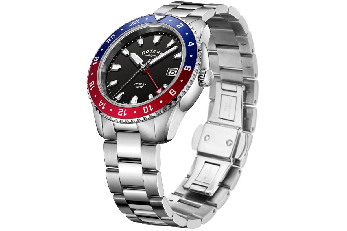 Men's Rotary Henley GMT Pepsi bezel | Creative Watch Co