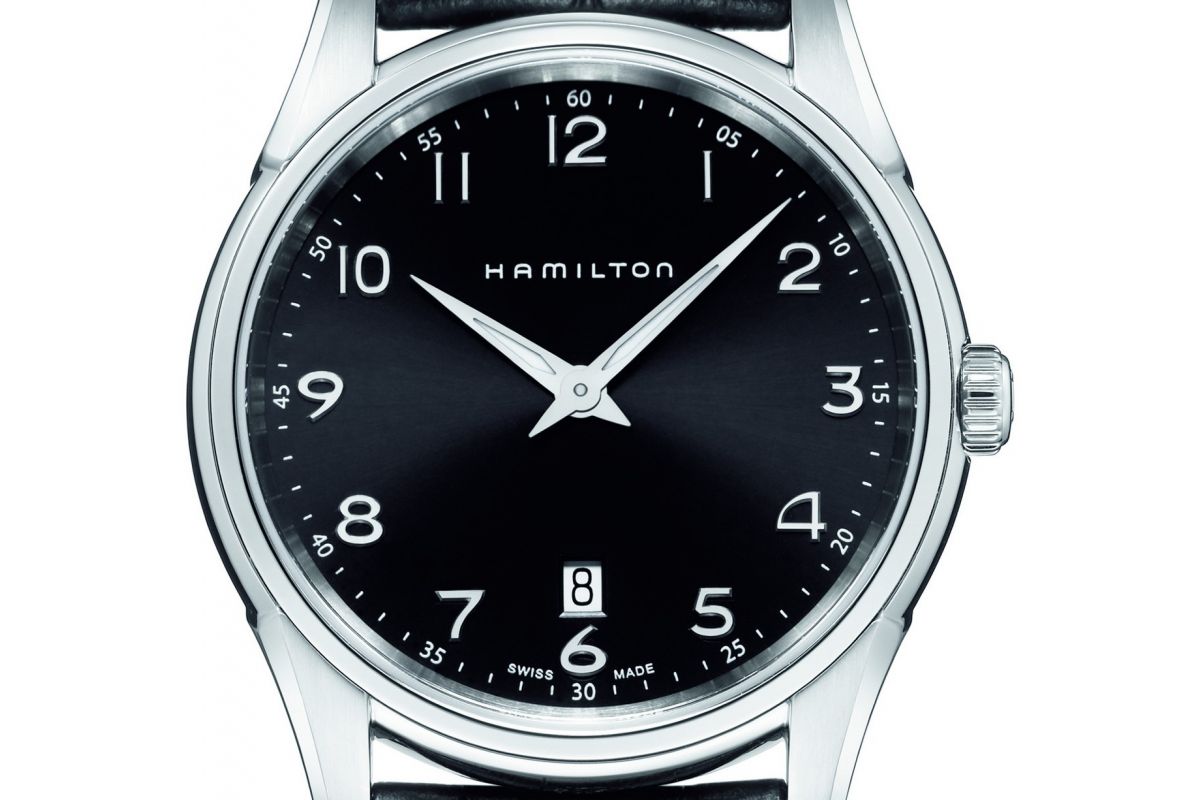 Men's Hamilton Jazzmaster thinline Quartz H38511733 H38511733 Watch ...
