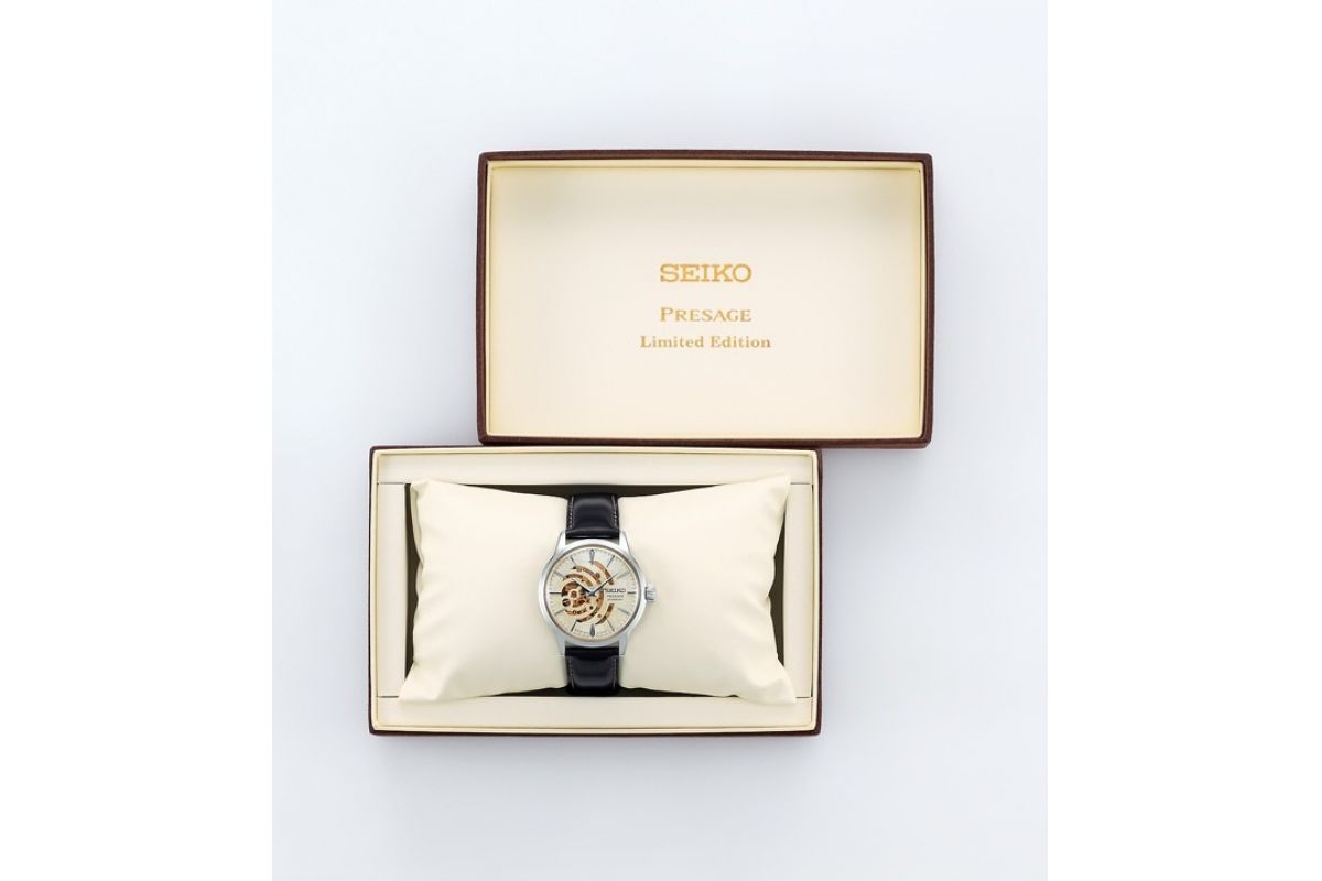 Men's Seiko Presage Star Bar Automatic Limited Silver SSA455J1 Watch ...