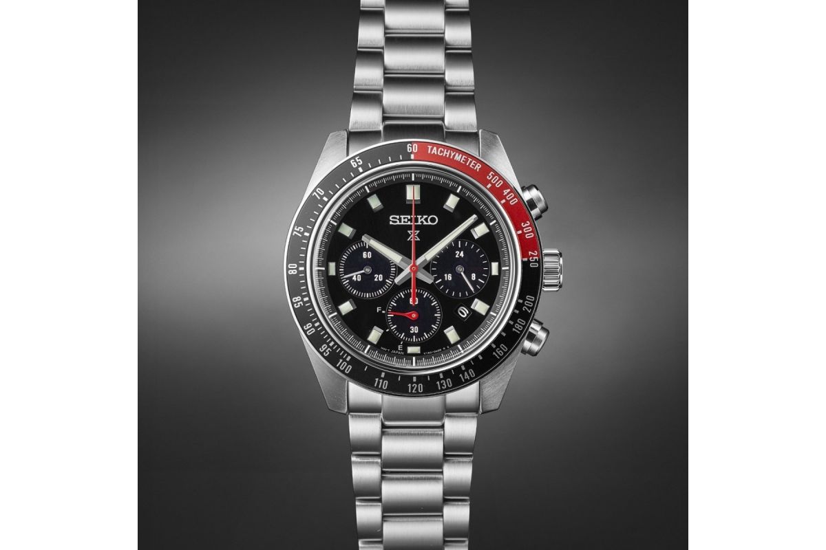 Men's Seiko Prospex Speedtimer Go Large Solar Black SSC915P1 Watch ...