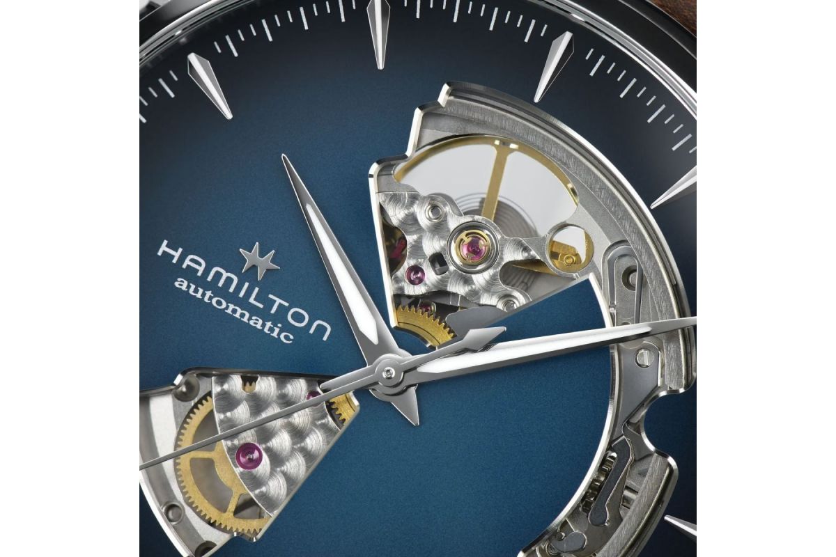 Men's Hamilton American Classic Jazzmaster Open Heart Auto Blue ...