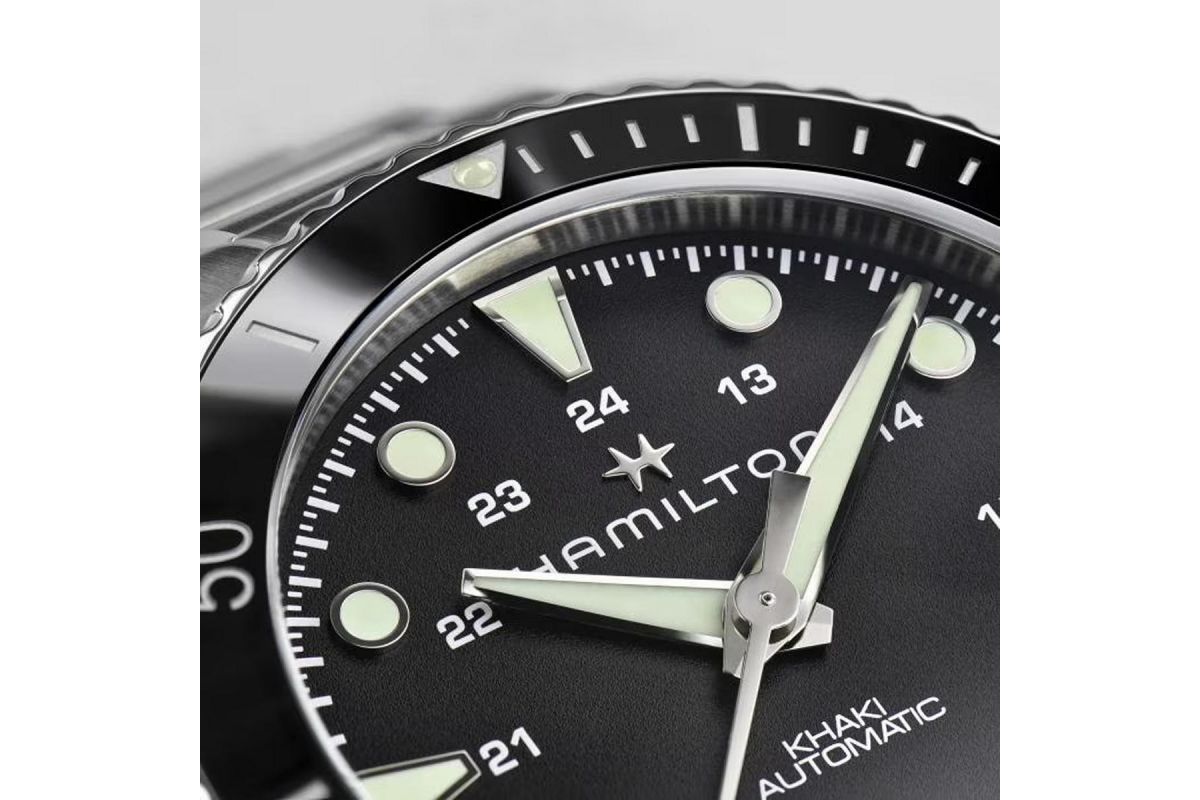 Men's Hamilton Khaki Navy Scuba Divers Auto Black | Creative Watch Co