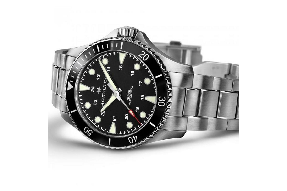 Men's Hamilton Khaki Navy Scuba Divers Auto Black | Creative Watch Co