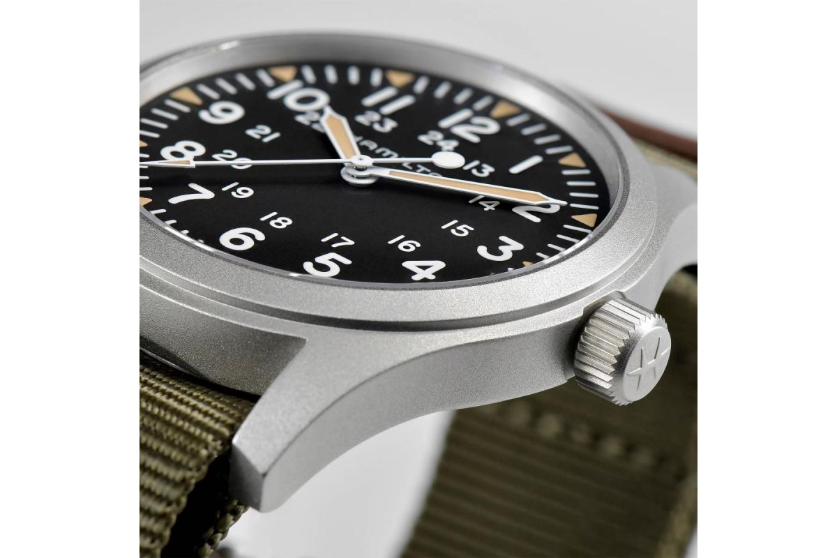 Men's Hamilton Khaki Field Mechanical 42mm Nato H69529933 Watch ...