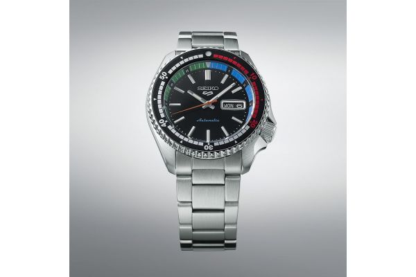 Men's Seiko 5 Sports Regatta Timer Black | Creative Watch Co