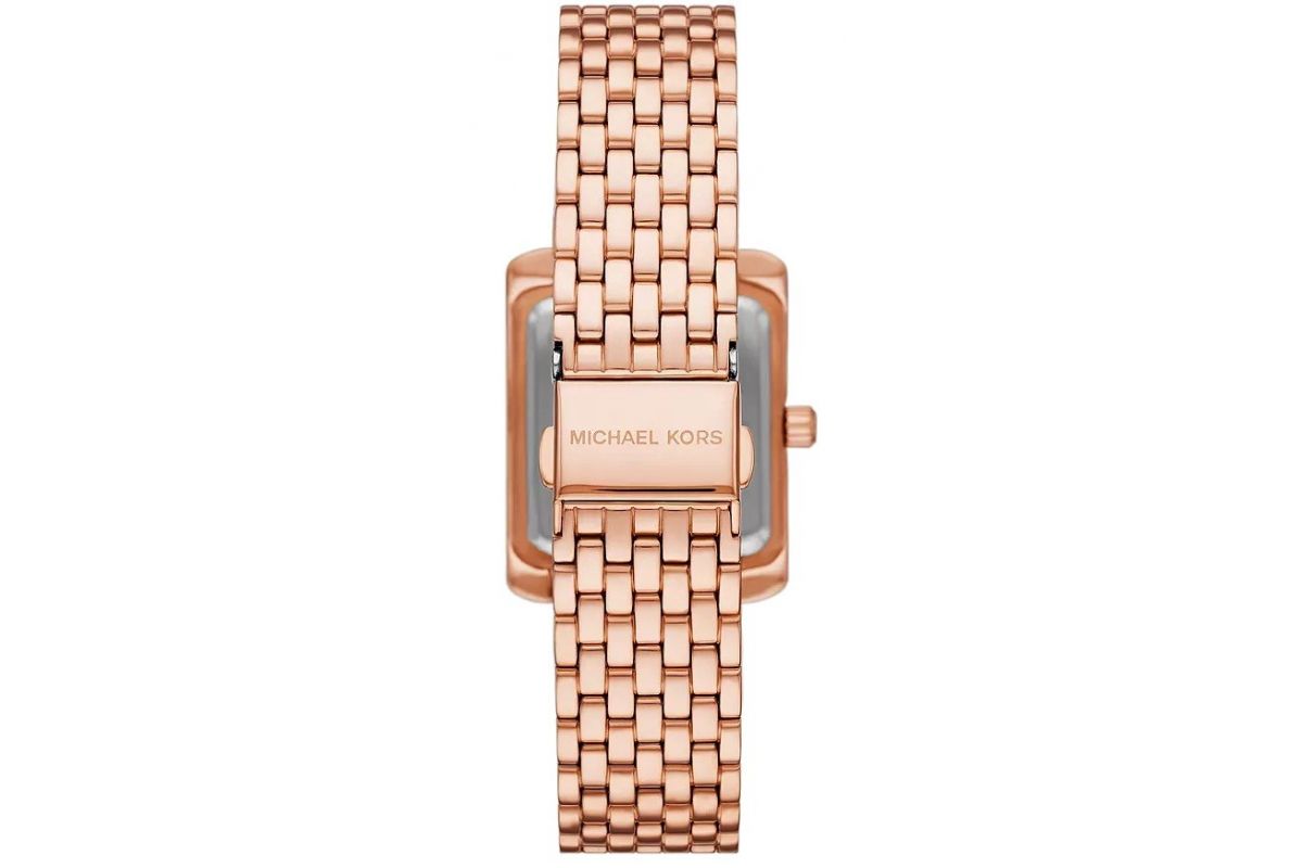 Women's Michael Kors Emery Rectangular Rose Gold Pave | Creative Watch Co