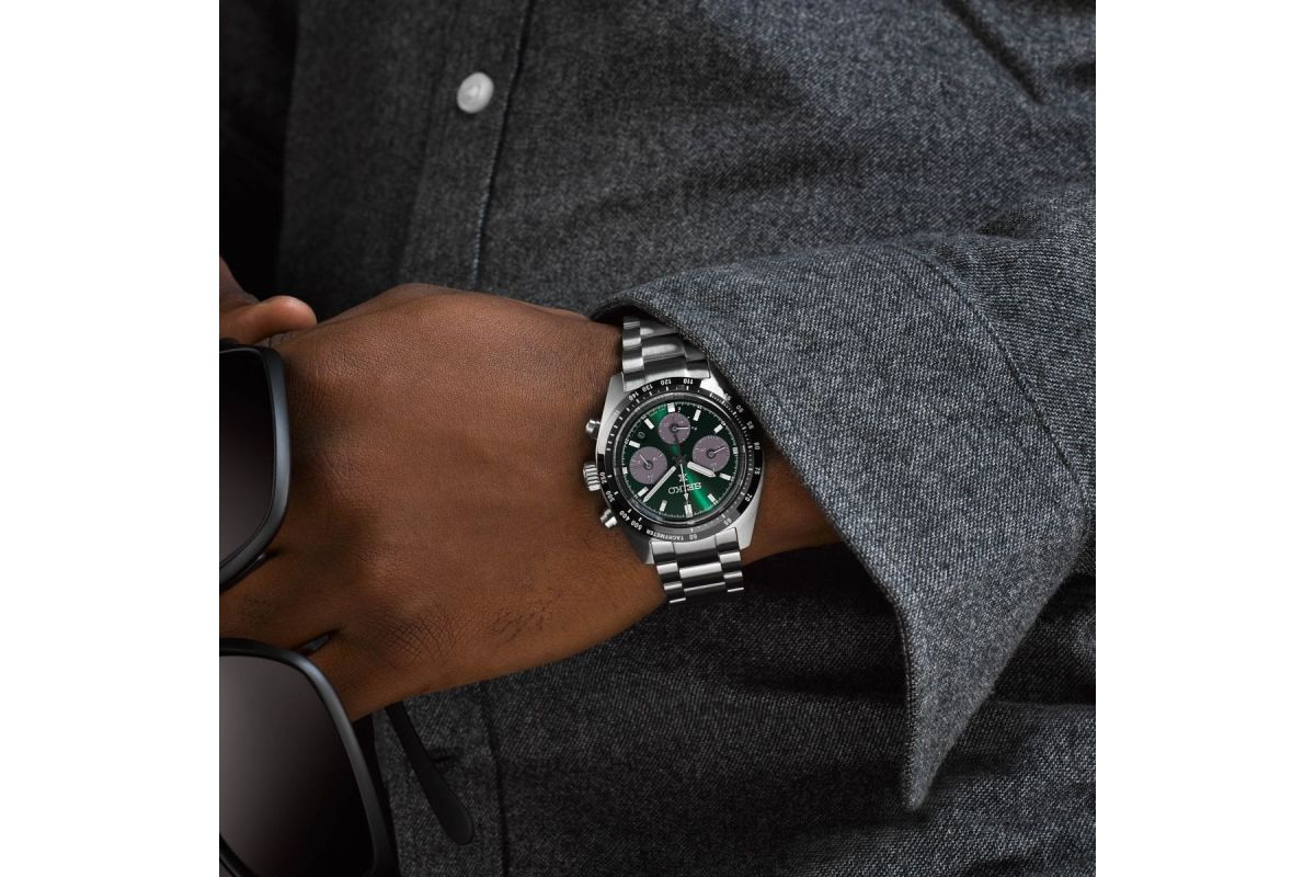 Men's Seiko Prospex Speedtimer Solar Chrono Green | Creative Watch Co