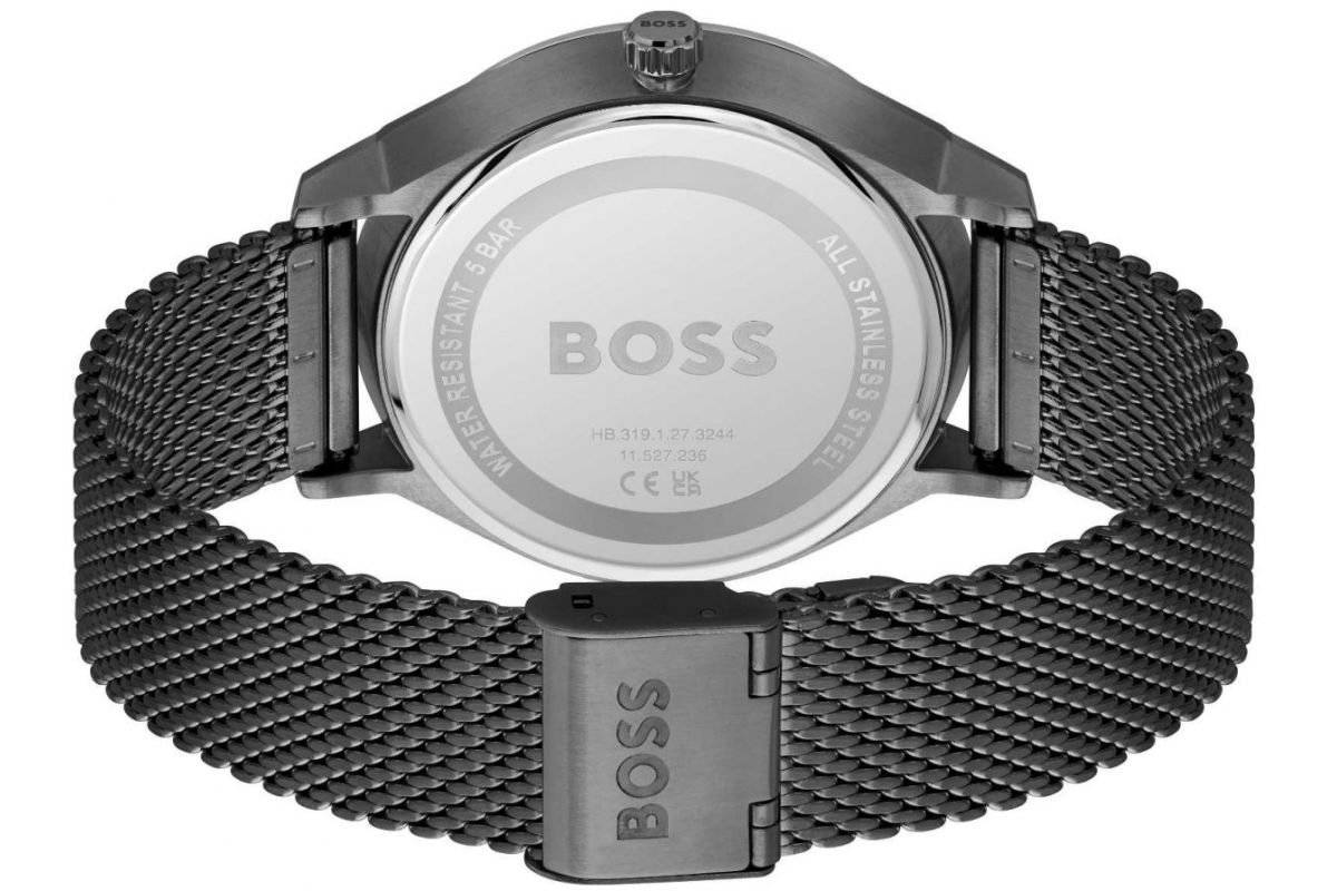 Men's Boss Tyler Day Date Black IP | Creative Watch Co
