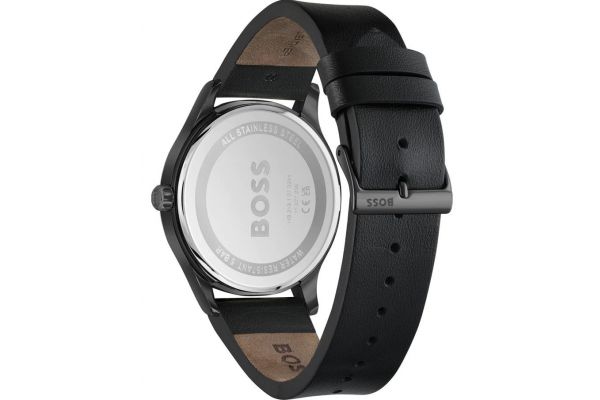 Men's Boss Reason Black Ion Strap Quartz | Creative Watch Co